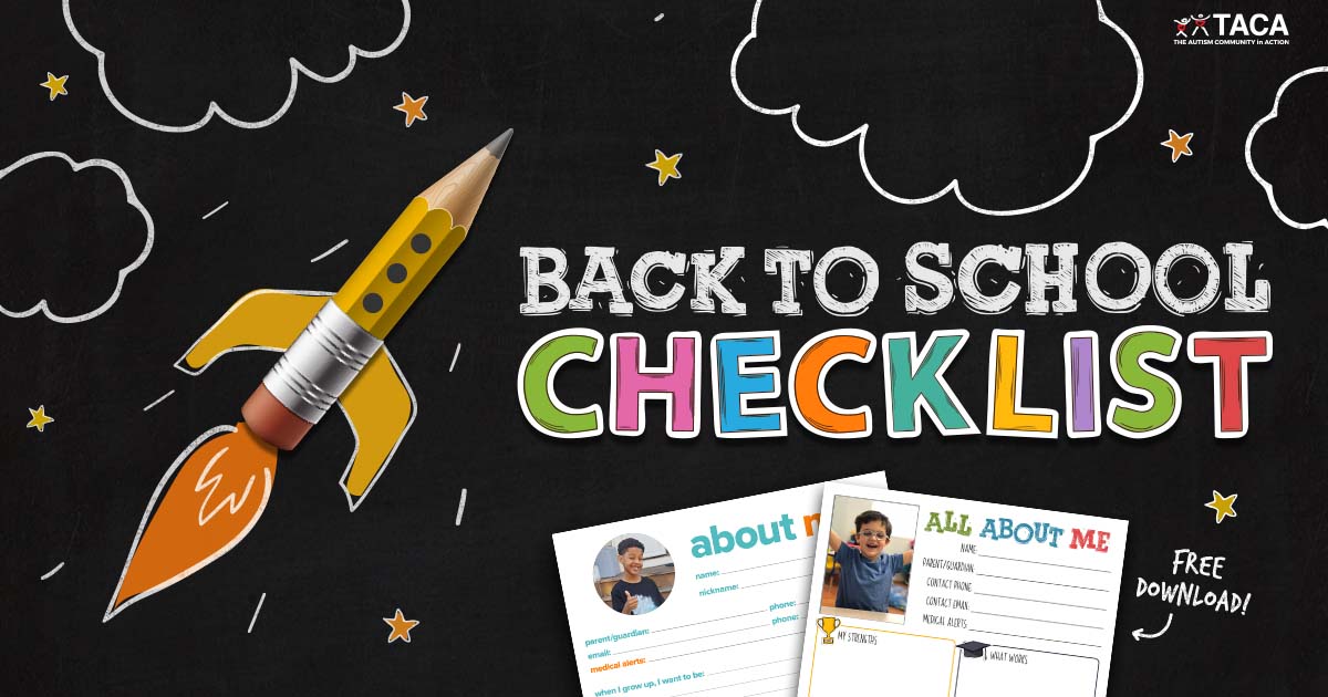 New School Year Checklist - The Autism Community in Action (TACA)