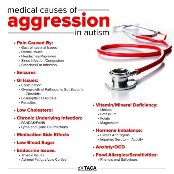 Medical Causes of Aggression in Autism - The Autism Community in Action