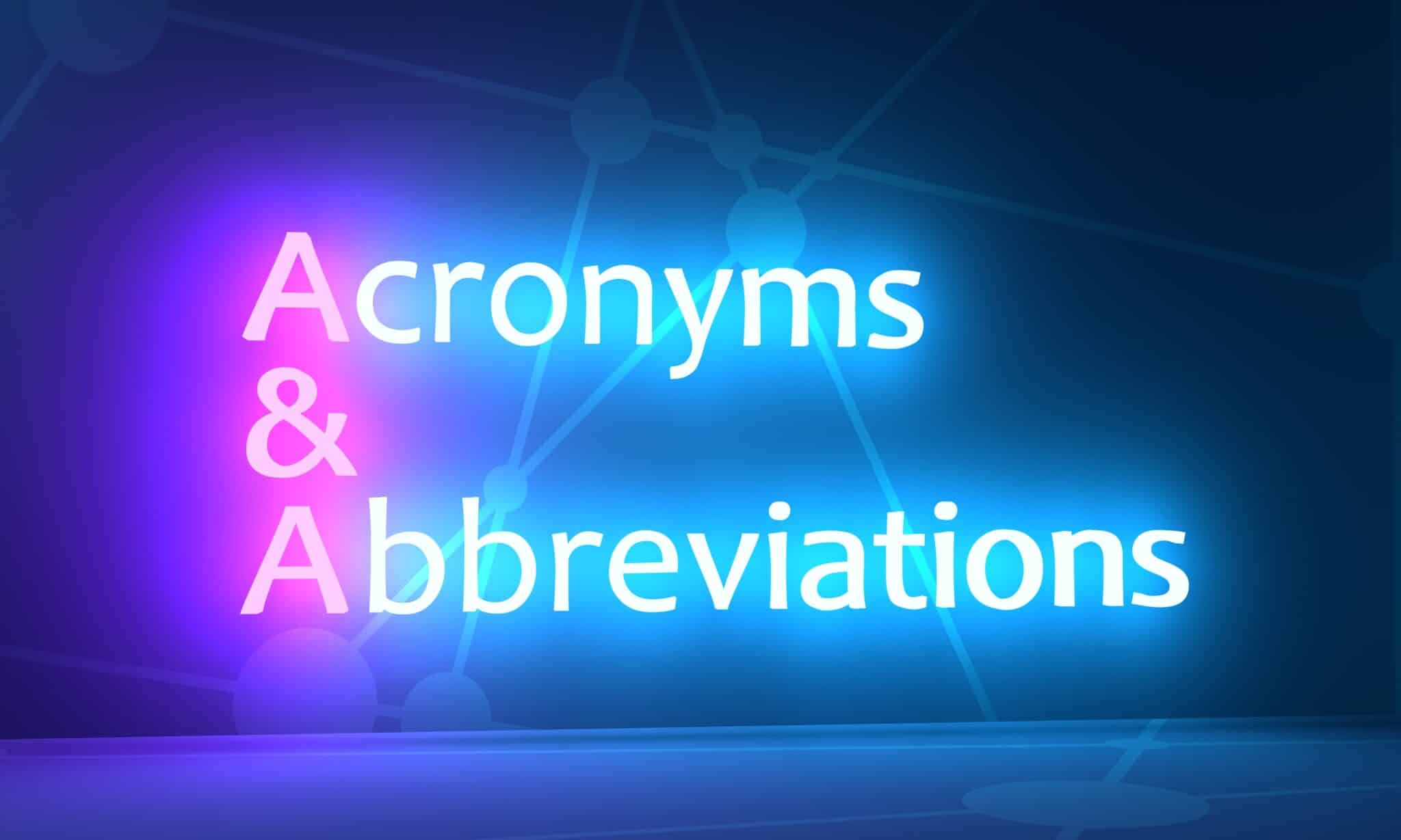 Common Acronyms Used in Autism - The Autism Community in Action